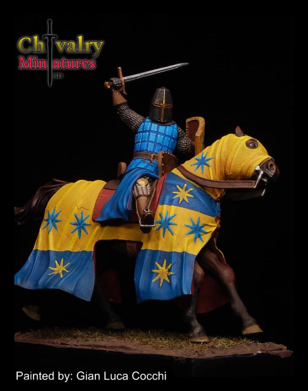 Swedish Mounted Knight Resin, 1/72, 28mm, 32mm, 1/35, 54mm, 75mm ...