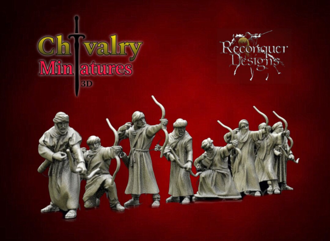 Medieval Berber Archers, Historical 1/72, 28mm, 32mm, 1/35, 54mm, 75mm ...