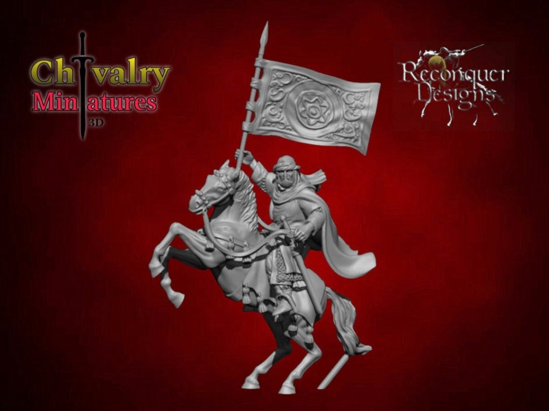 Medieval Moorish Standard Bearer, Historical 1/72, 28mm, 32mm, 1/35 ...