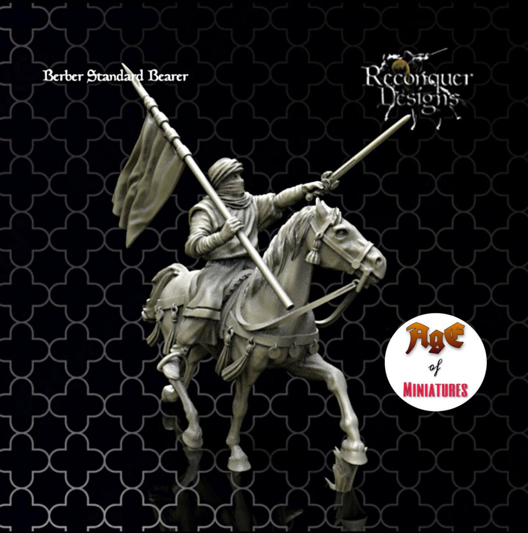 Medieval Berber Standard Bearer, Historical 1/72, 28mm, 32mm, 1/35 ...