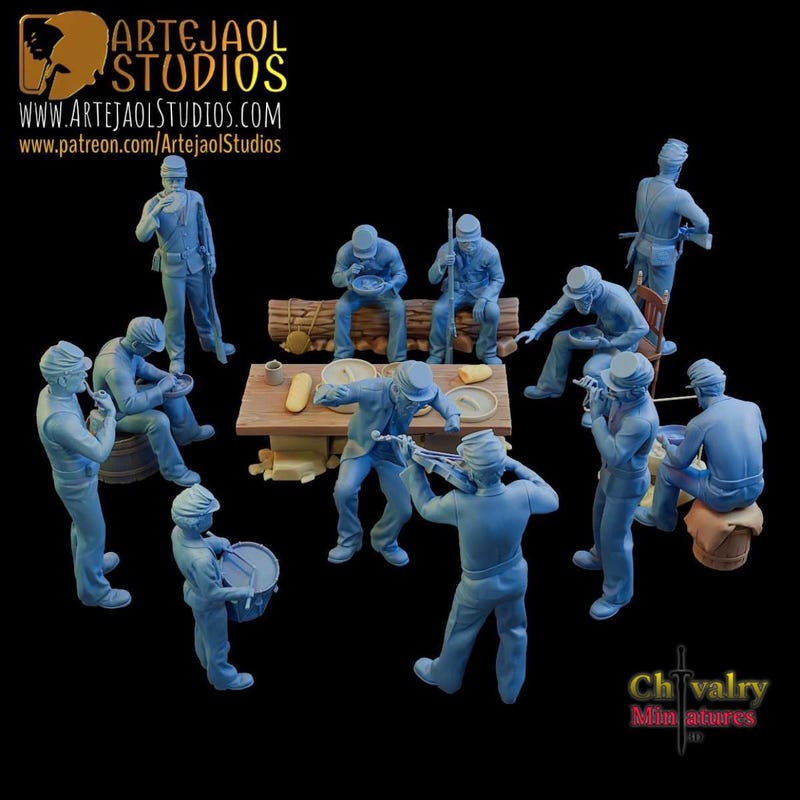 Civil War Diorama Figures - Etsy