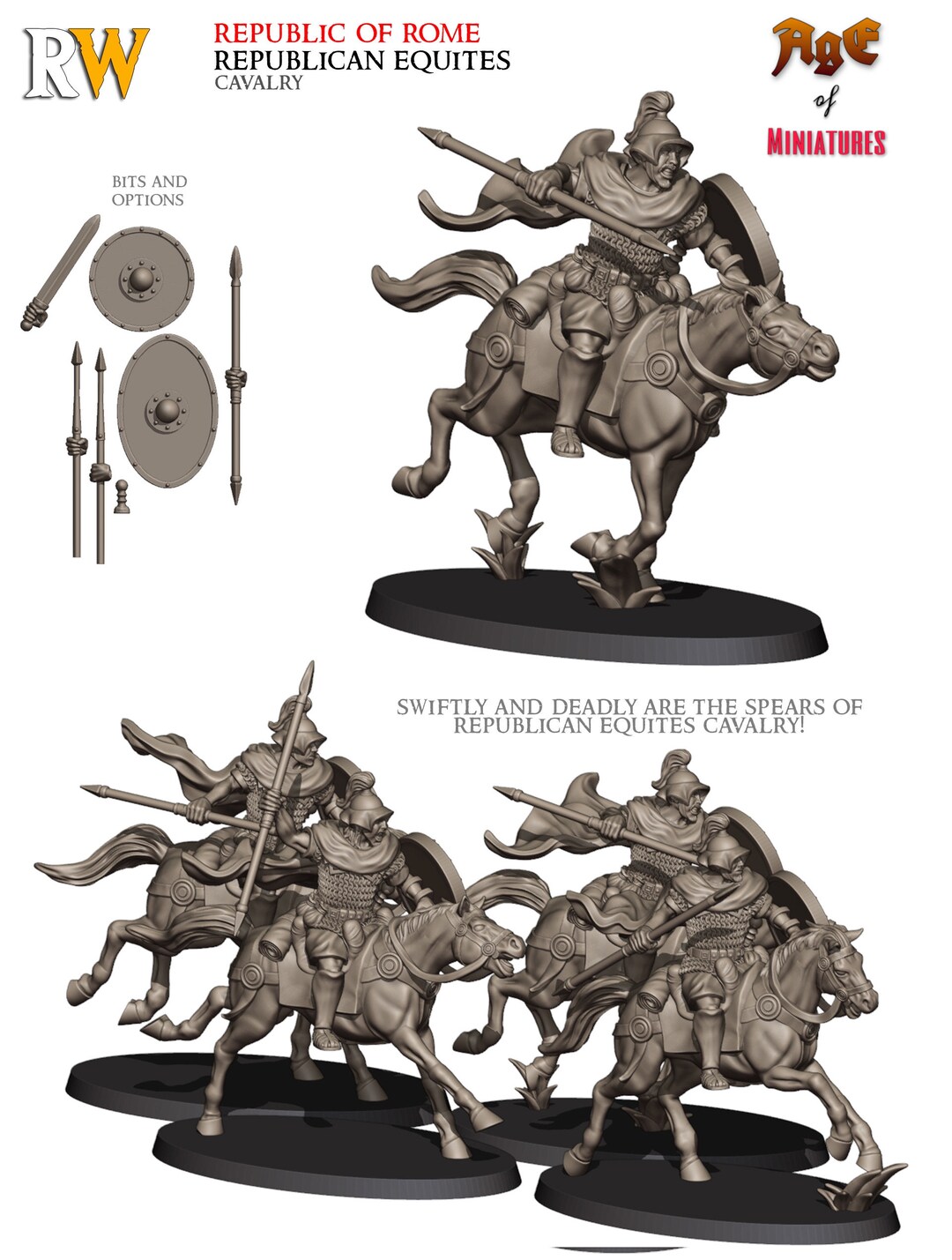 Roman Equites Cavalry, Historical 1/72, 28mm, 32mm, 1/35, 54mm, 75mm ...