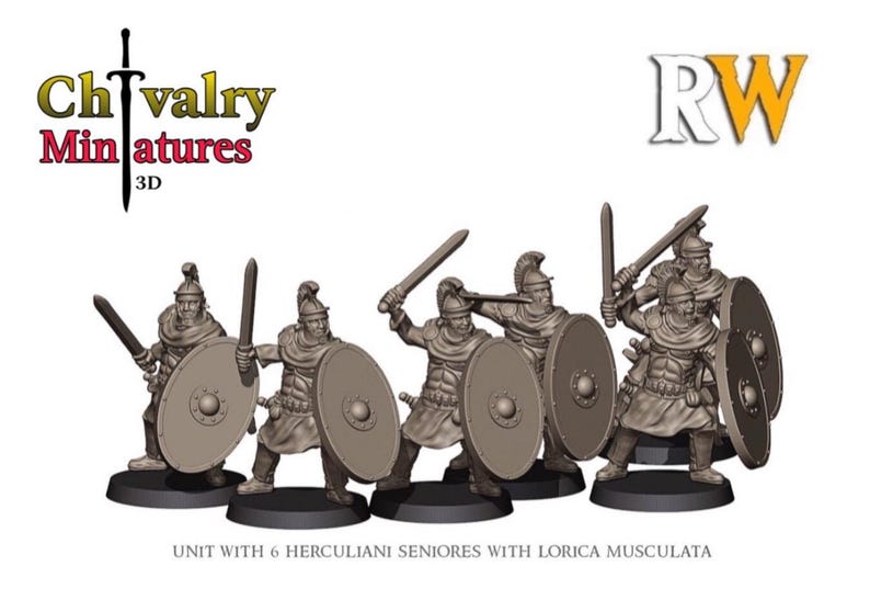 Late Roman Herculiani Seniores Heavy Infantry, Historical 1/72, 28mm ...