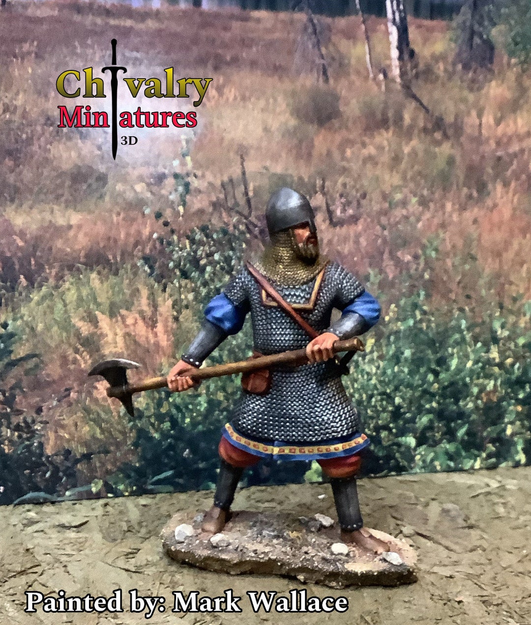 Medieval Varangian Gaurd With War Axe, Historical 1/72, 28mm, 32mm, 1/ ...
