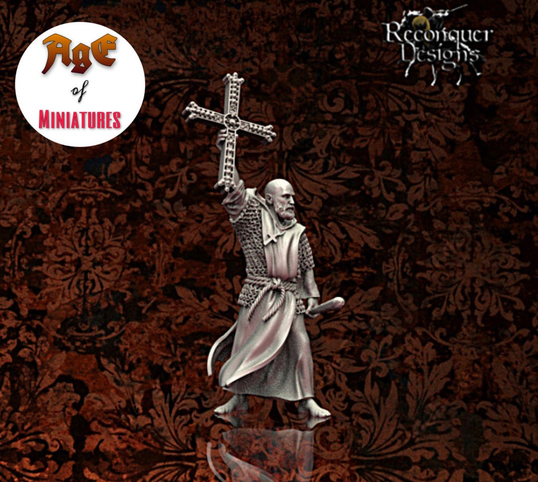 Warrior Cross of Pelayo Priest 1/72 28mm 32mm 1/35 54mm - Etsy