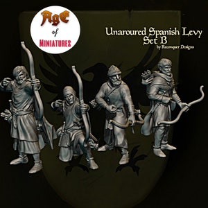 Medieval Spanish Levy Archers Set B, 11th Century Knights, Historical 1 ...