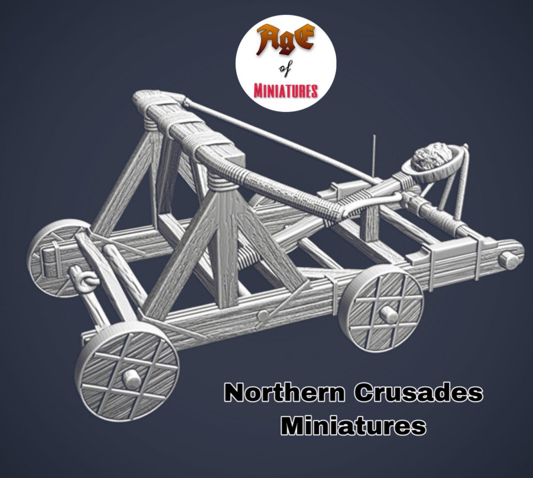 Medieval Catapult Medium Bow Powered, Diorama Historical 1/72, 28mm ...