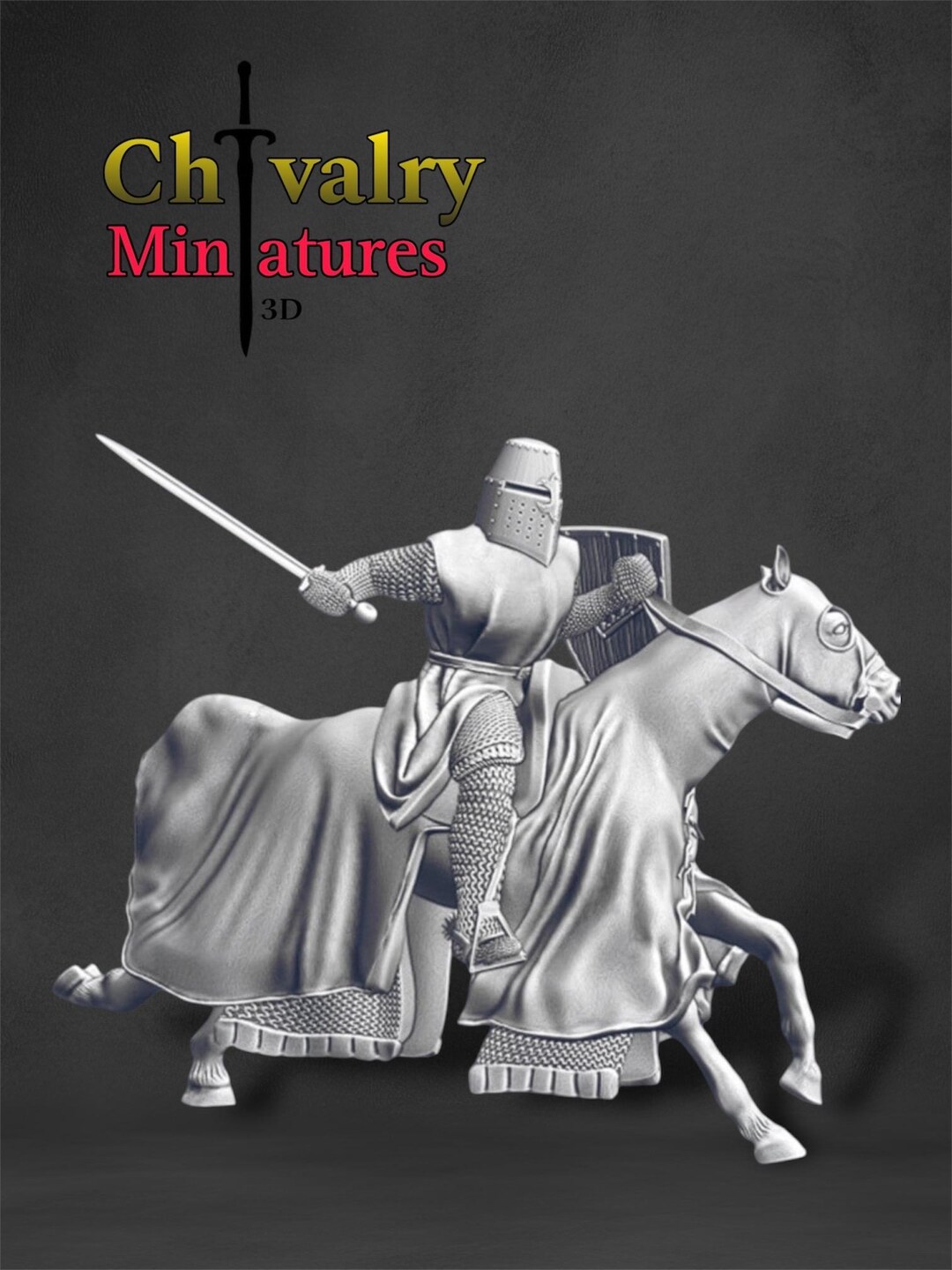 Danish Charging Sword, Historical 1/72, 28mm, 32mm, 1/35, 54mm, 75mm ...