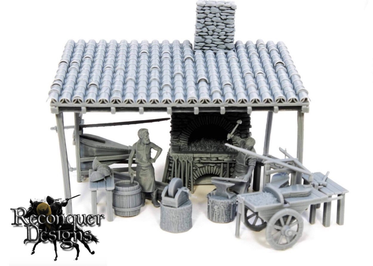 Medieval Blacksmith Diorama Historical 28mm 1/35 54mm - Etsy UK