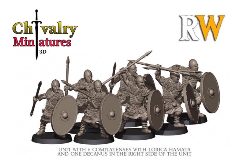 Late Roman Comitatenses (lorica Hamata) Heavy Infantry, Historical 1/72 ...