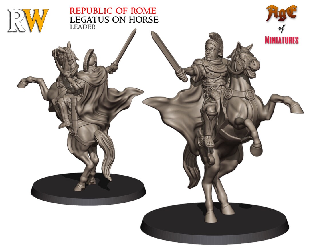 Roman Legatus Mounted, Historical 1/72, 28mm, 32mm, 1/35, 54mm, 75mm ...