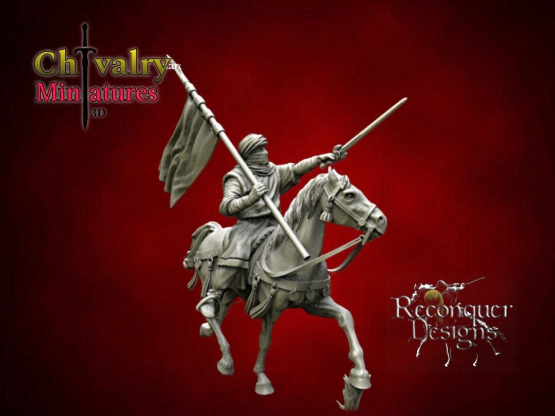 Medieval Berber Standard Bearer, Historical 1/72, 28mm, 32mm, 1/35 ...