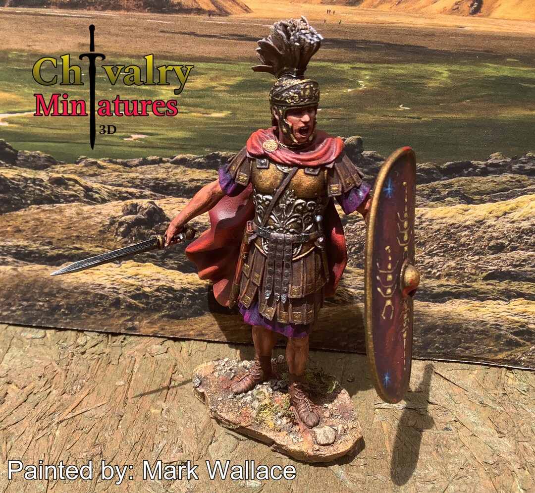Roman Praetorian Centurion, Fight Pose Figure Historical 1/35, 54mm ...