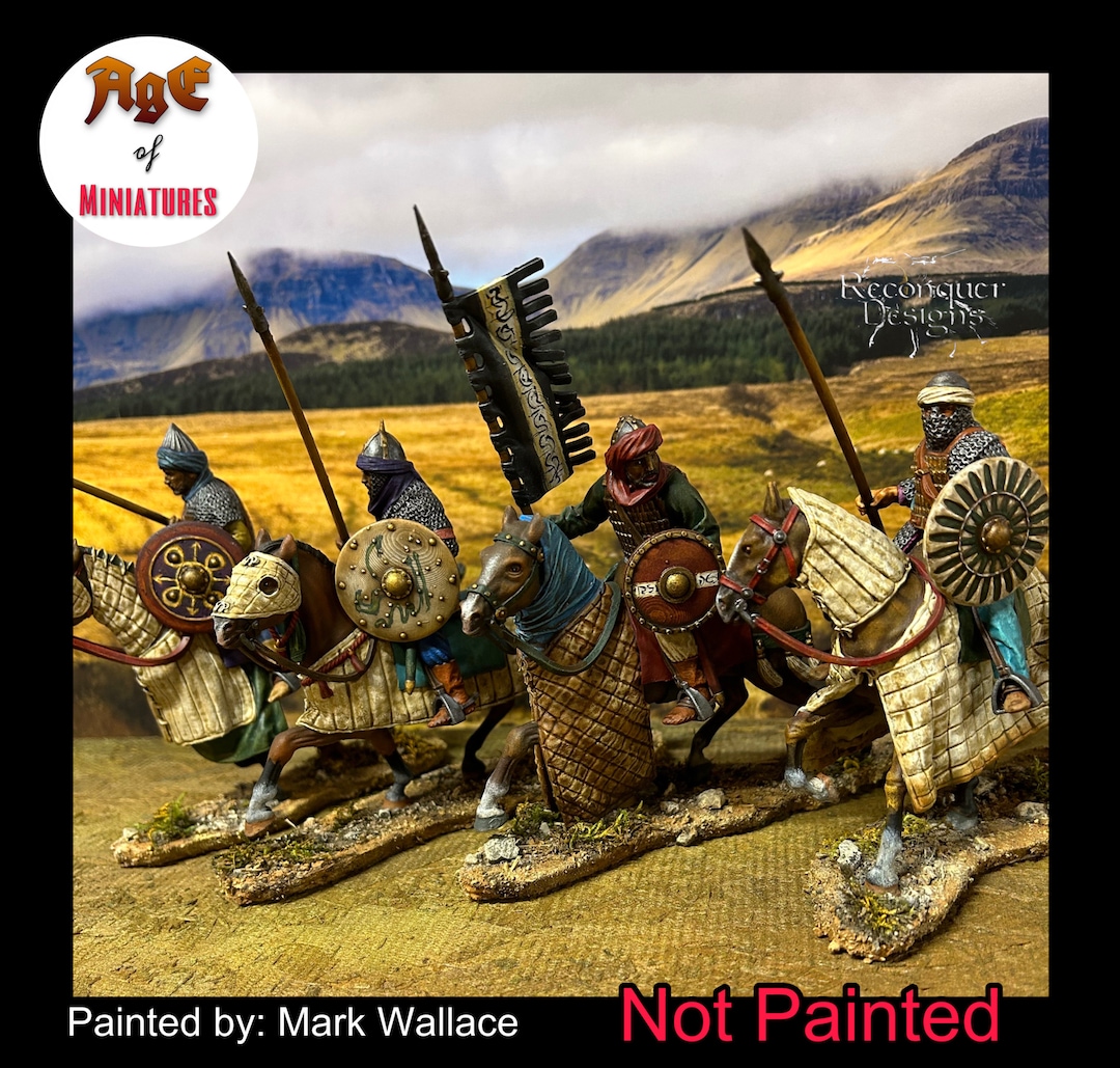 Medieval Arab Cavalry Set A, 1/72, 28mm, 32mm, 1/35, 54mm, 75mm, Resin ...