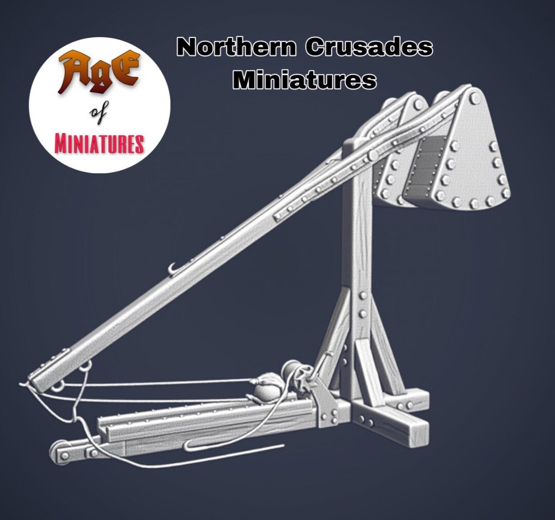 Medieval Catapult 2 Weighted, Diorama Historical 1/72, 28mm, 32mm, 1/35 ...