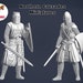 Medieval Crusader Knights Ready to Fight Bundle, Resin, 1/72, 28mm ...