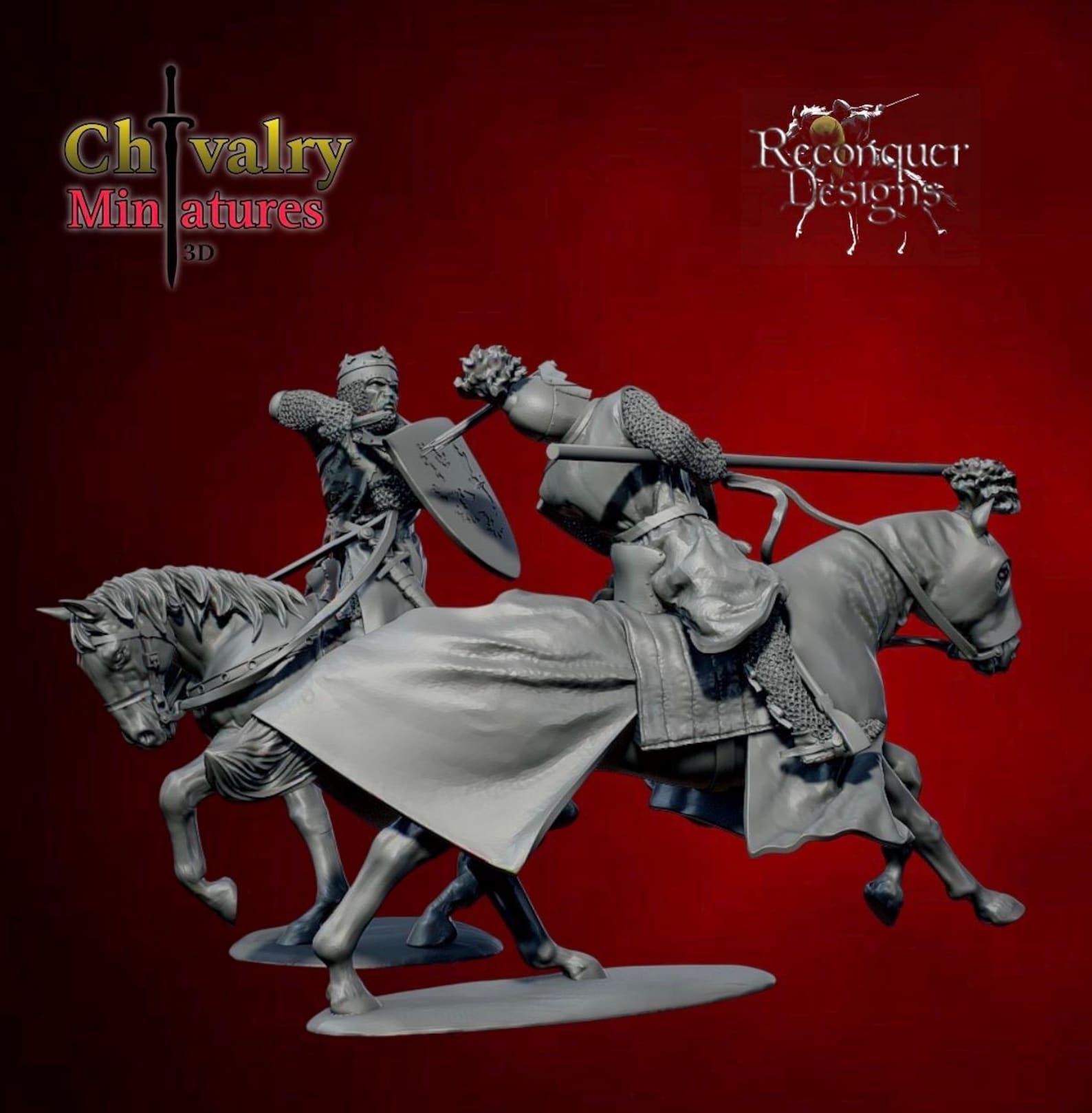 Robert the Bruce Vs Sir Henry Bohun Version 2, Resin, 1/172, 32mm, 28mm ...