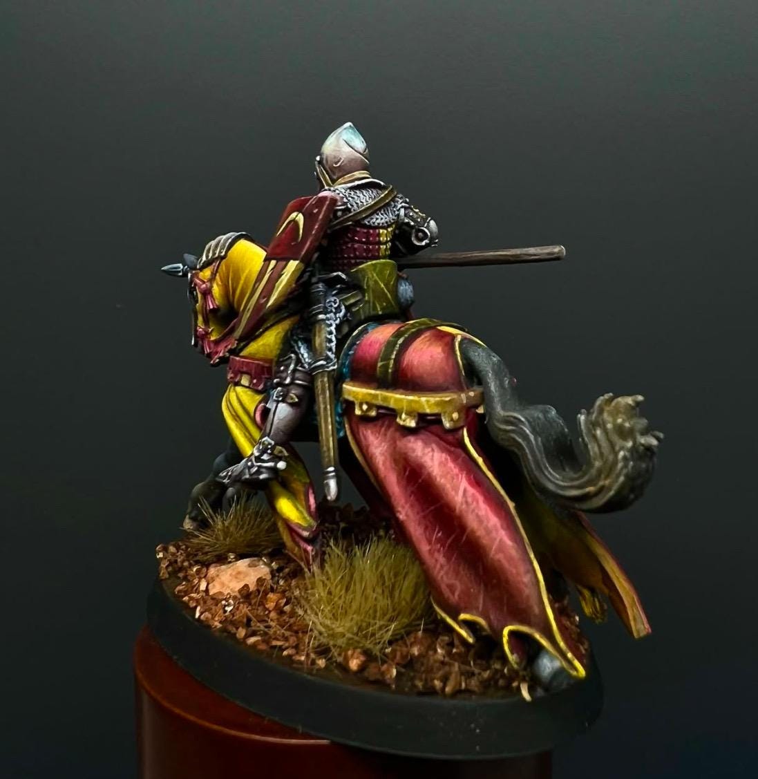 14th Century Mounted Knight Full Armor, 1/72, 28mm, 32mm, 1/35, 54mm ...