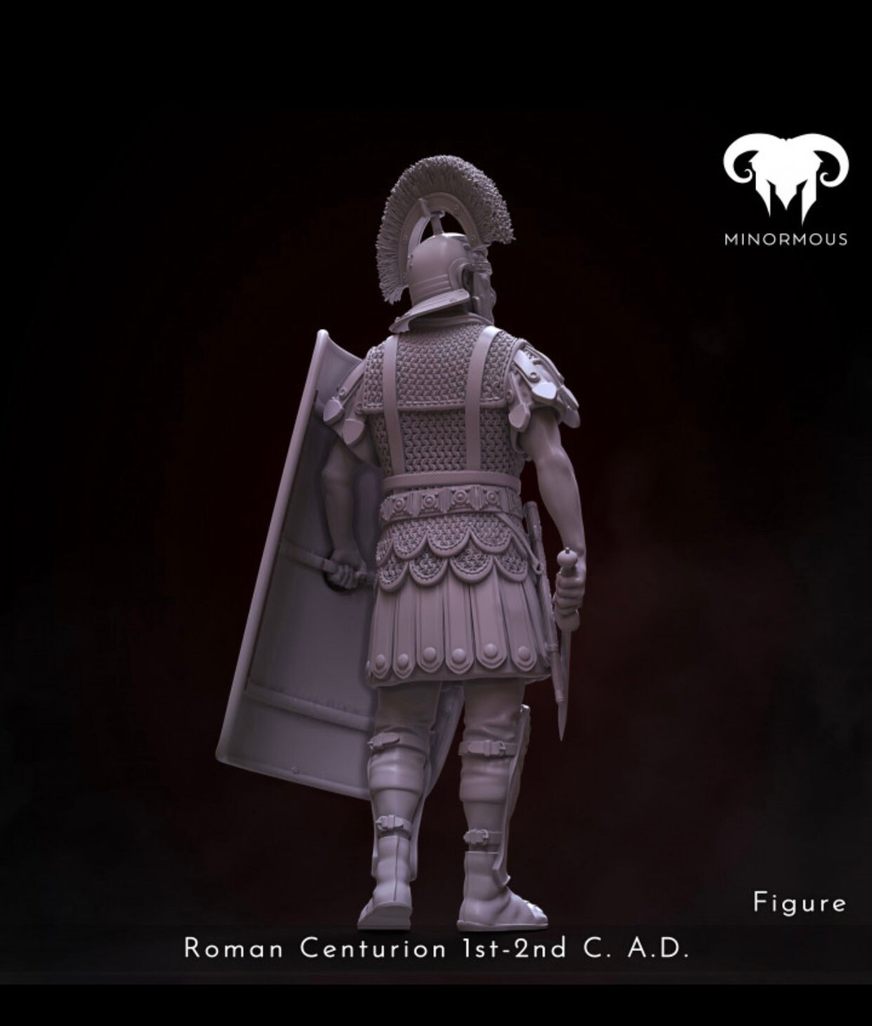 Roman Centurion, Ready Pose Figure Historical 1/35, 54mm, 60mm, 75mm ...