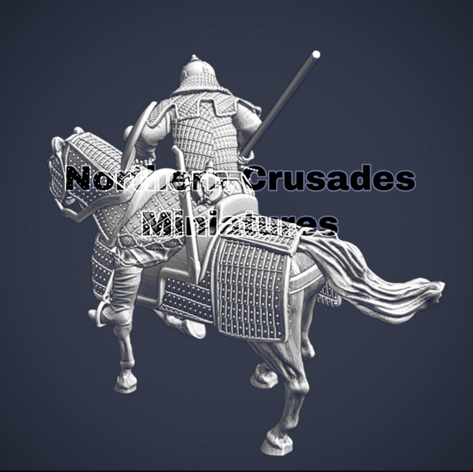 Medieval Mongol Mounted Lance, 1/72, 28mm, 32mm, 1/35, 54mm, 75mm ...