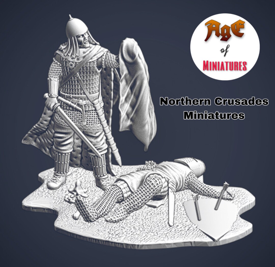 Medieval Byzantine Warrior With Cape Crusaders, Historical 1/72, 28mm ...