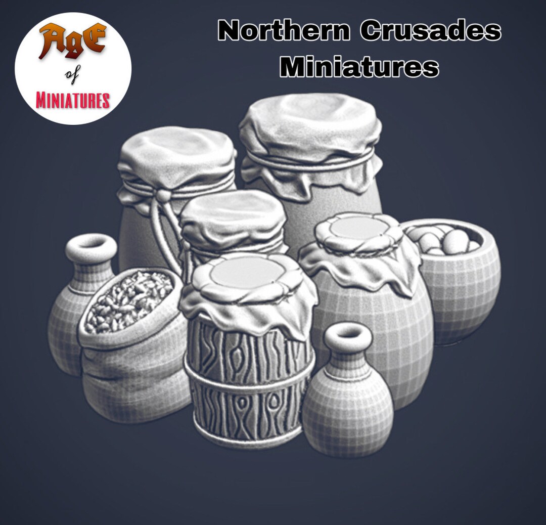 Medieval Market Food Storage Barrels, Historical 1/72, 28mm, 32mm, 1/35 ...
