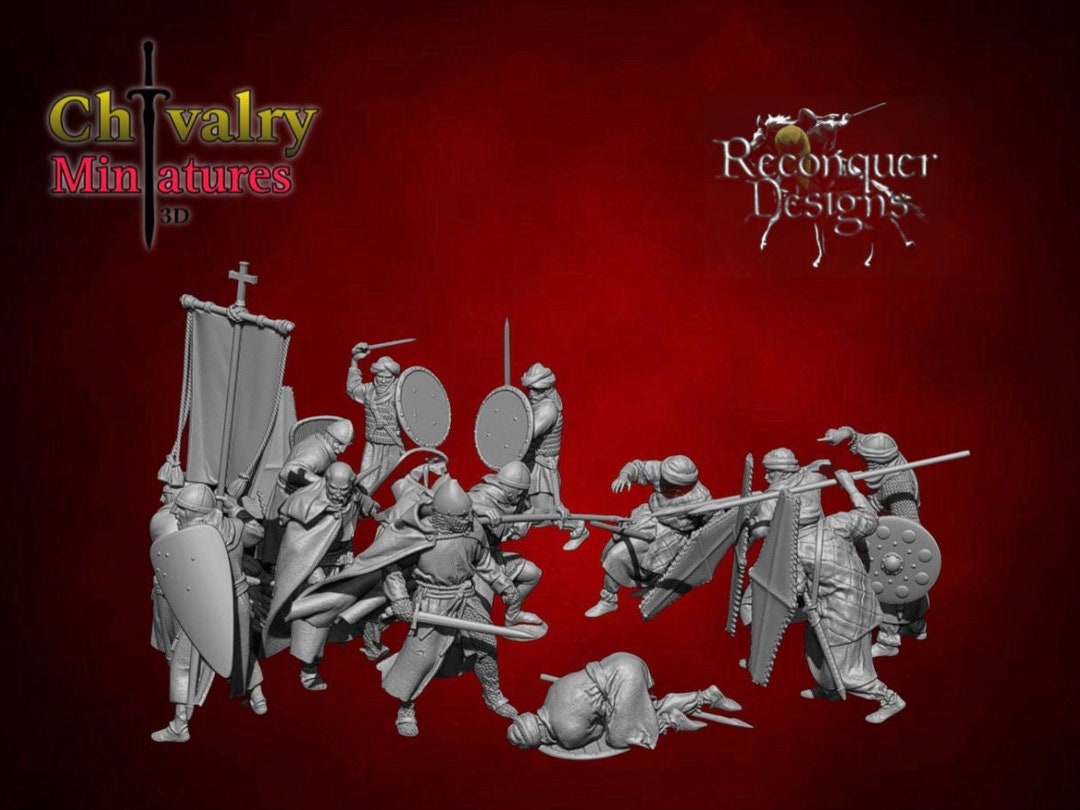 Medieval Battle of Alarcos 1195 Diorama, Historical 1/72, 28mm, 32mm, 1 ...