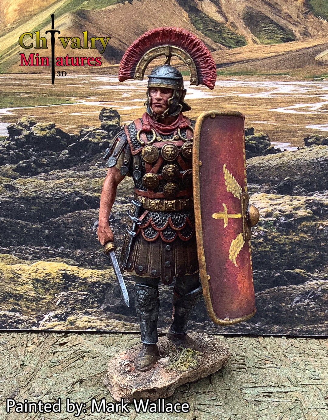 Roman Centurion, Ready Pose Figure Historical 1/35, 54mm, 60mm, 75mm ...