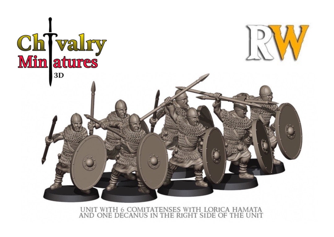 Late Roman Comitatenses (lorica Hamata) Heavy Infantry, Historical 1/72 ...