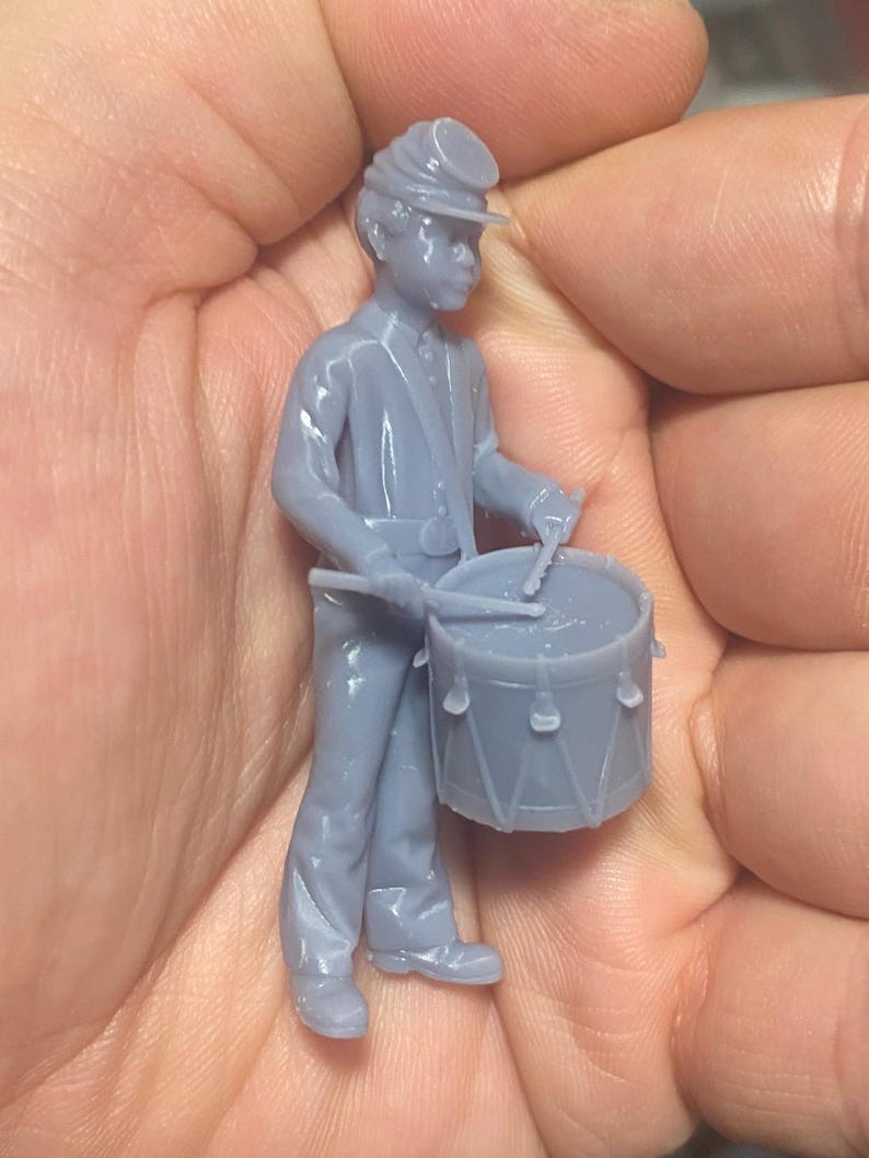 American Civil War Union Drummer Boy Resin Figure 1/35, 54mm, 60mm ...