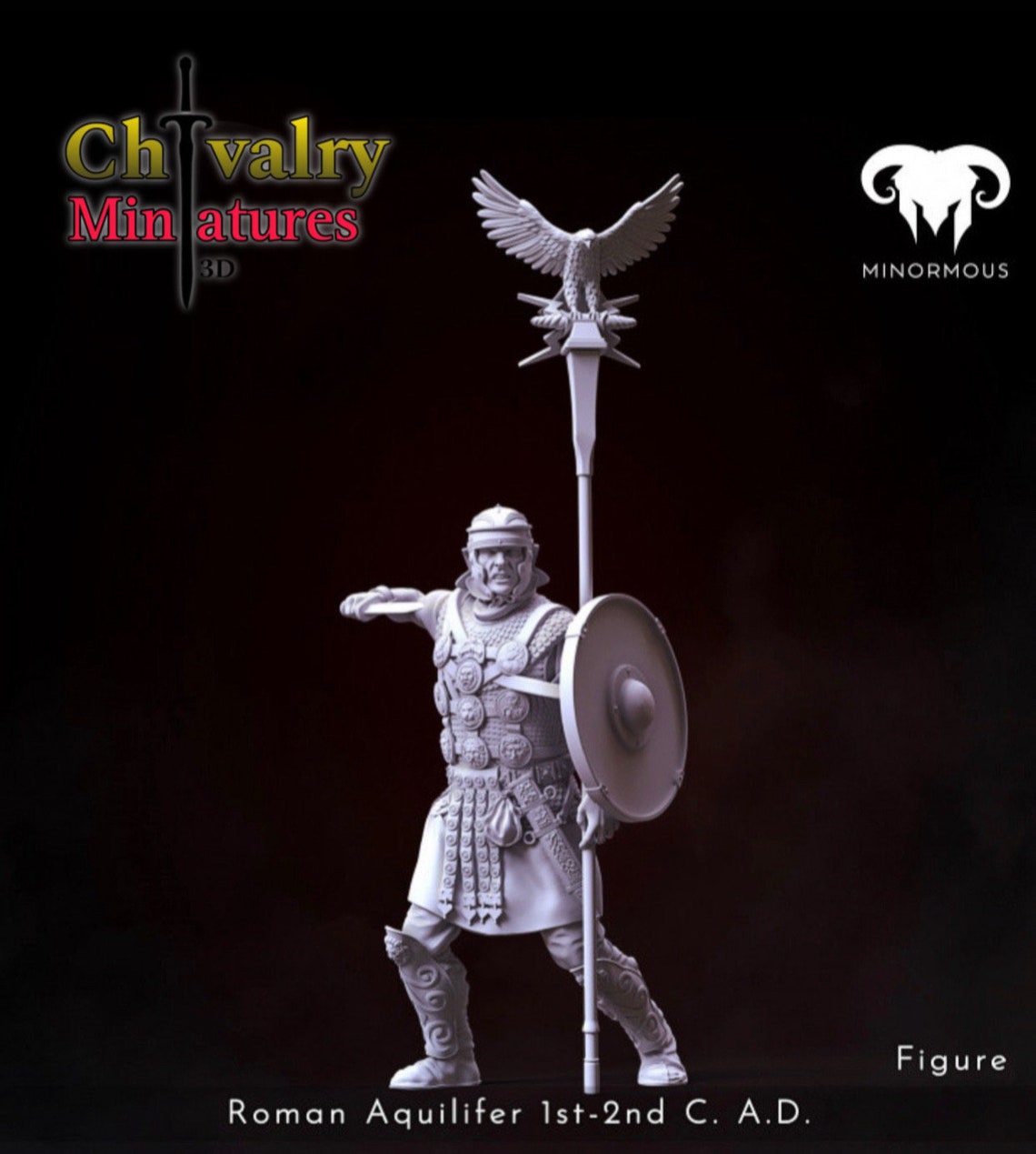 Roman Aquilifer (helmet) Fighting Pose Figure Historical 1/35, 54mm ...