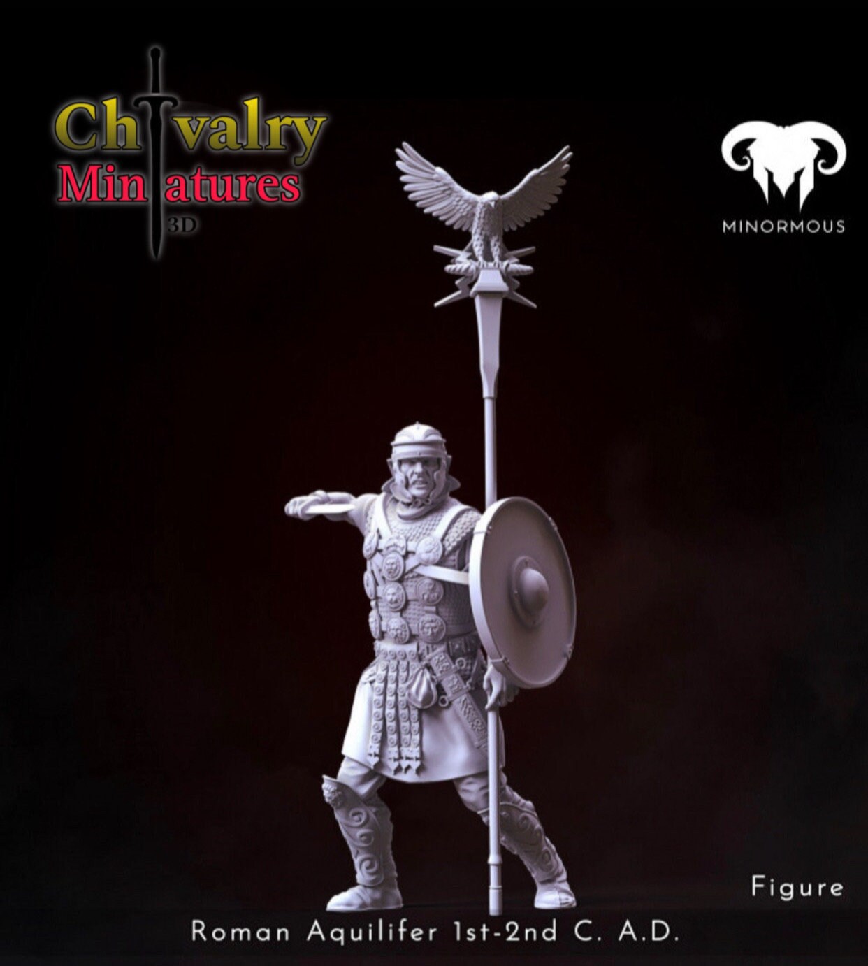 Roman Aquilifer (helmet) Fighting Pose Figure Historical 1/35, 54mm ...