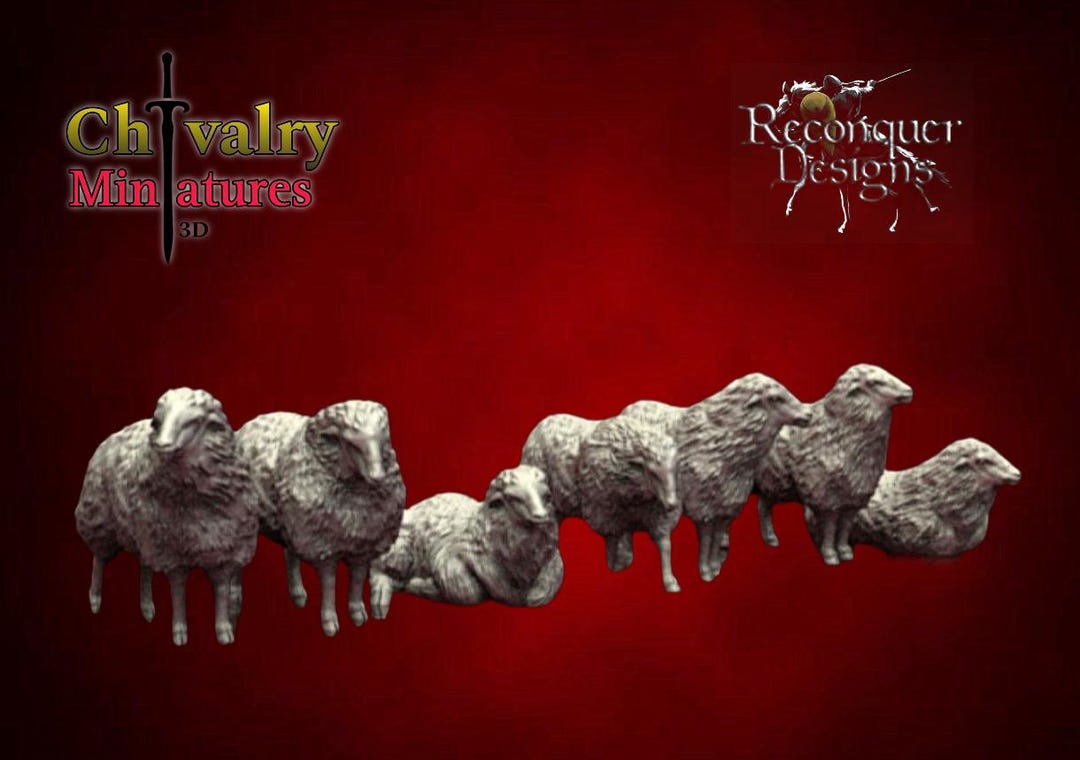 Medieval Sheep Diorama, Historical 1/72, 28mm, 32mm, 1/35, 54mm, 75mm ...
