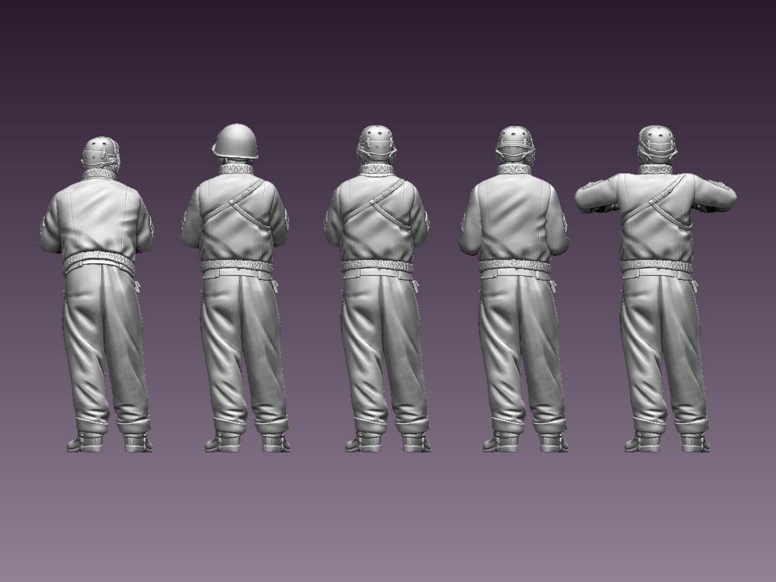 WW2 US Tank Crew Set 1, Resin Figures 1/48, 1/35, 1/16 Historical ...