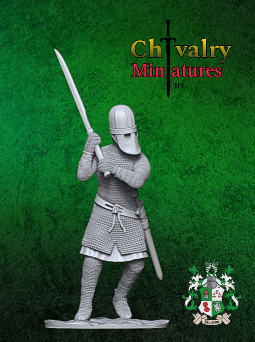 11th-12th Century Knight Resin Figure Historical 1/35, 54mm, 60mm, 75mm ...