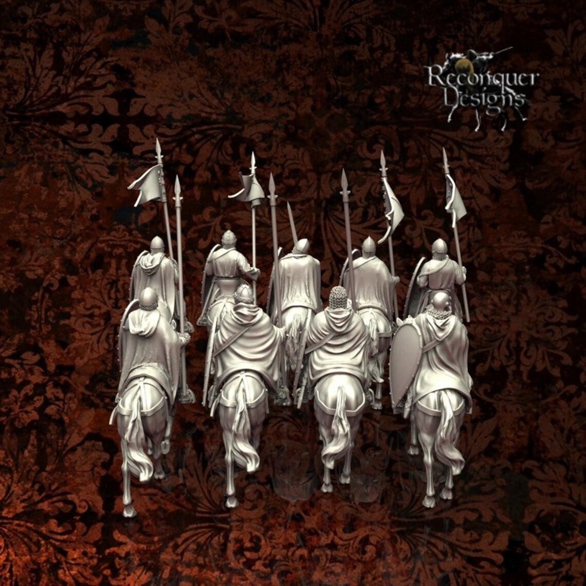 Medieval Mounted Order Knights, Historical 1/72, 28mm, 32mm, 1/35, 54mm ...