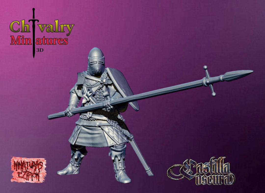 Frontier Foot Knight, Historical Resin, 1/72, 28mm, 32mm, 1/35, 54m ...