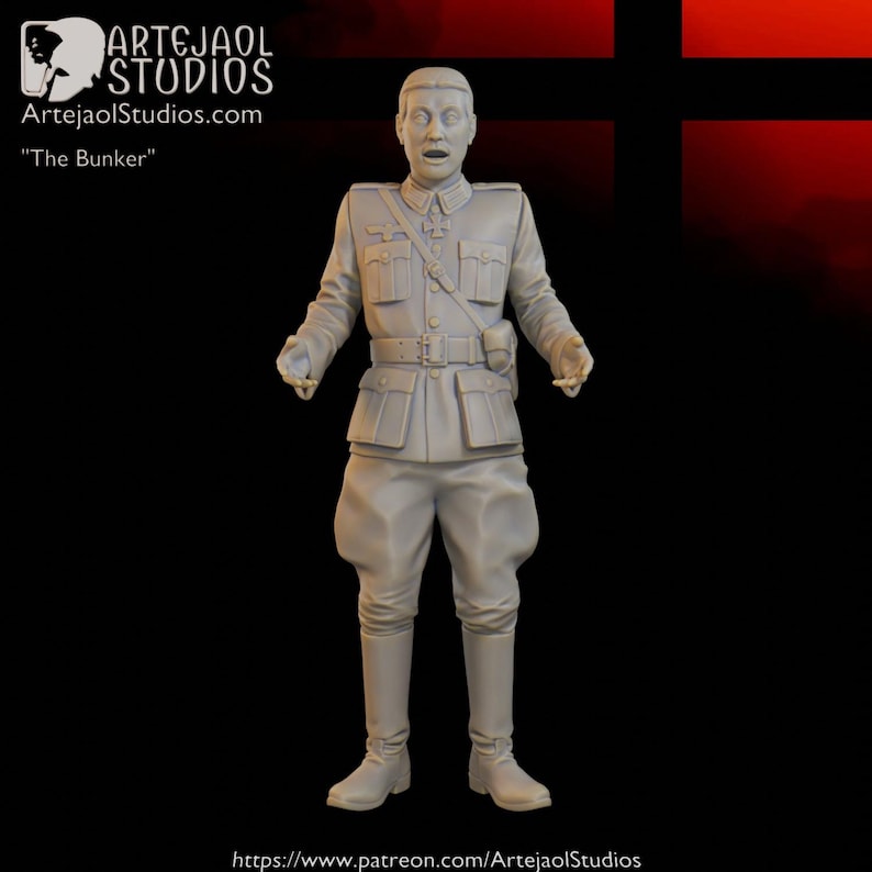 WW2, Adolf Yelling at General With Desk, Resin Figures 1/48, 1/35, 1/16 ...