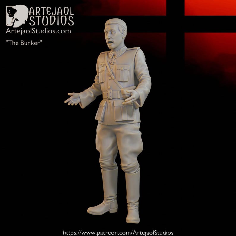 WW2, Adolf Yelling at General With Desk, Resin Figures 1/48, 1/35, 1/16 ...