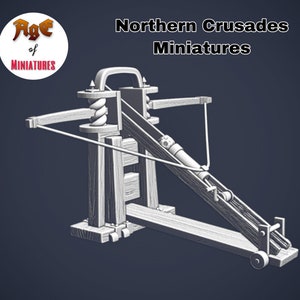 Medieval Stone Thrower Siege Weapon, Diorama Historical 1/72, 28mm ...