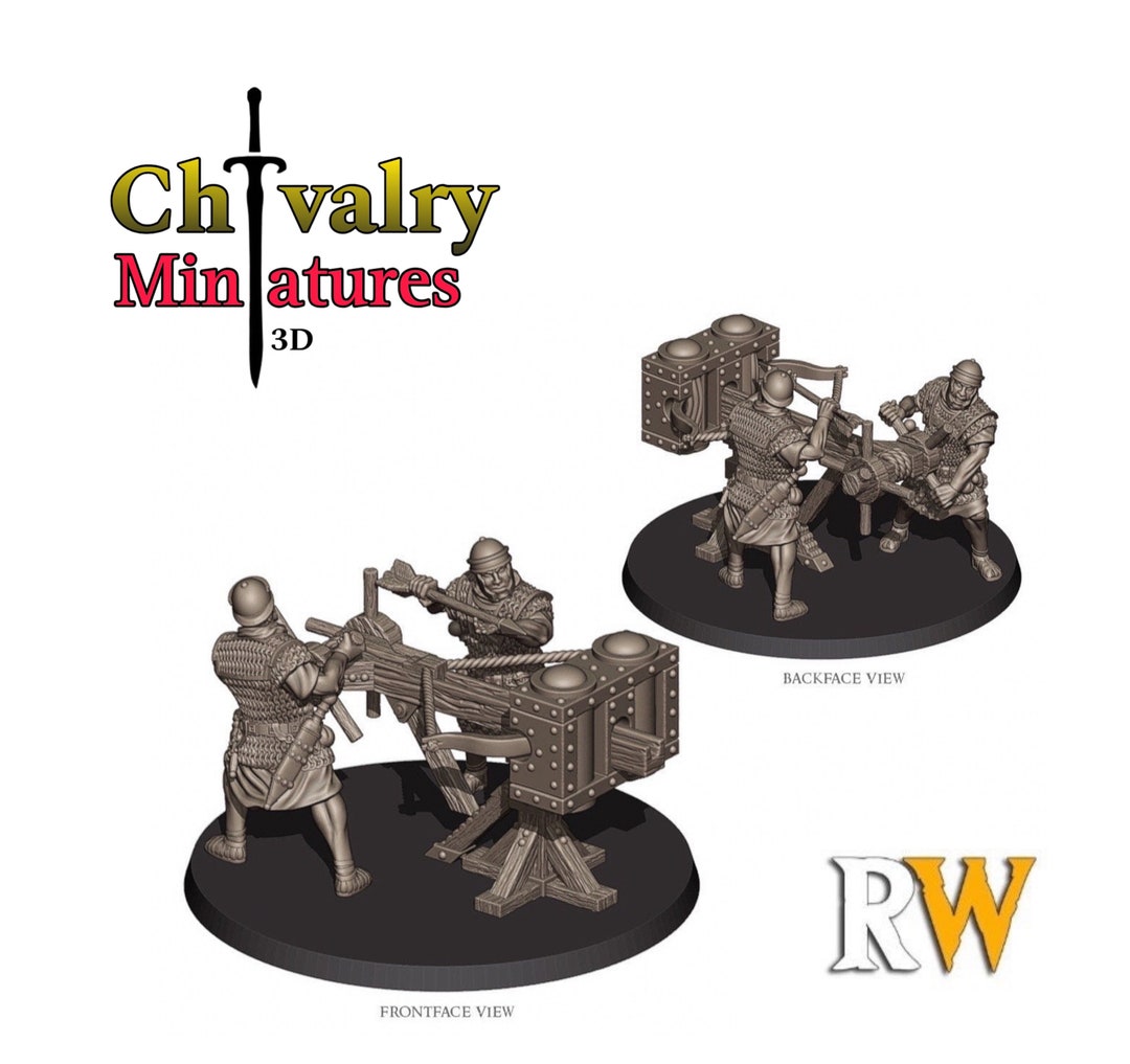 Roman Scorpio Artillery Crew, Historical 1/72, 28mm, 32mm, 1/35, 54mm ...