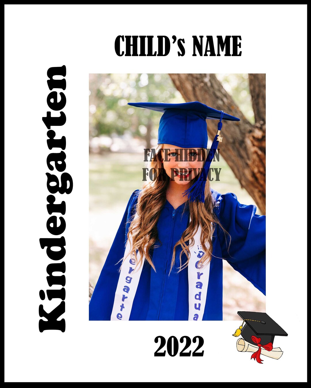 Printable Custom Kindergarten Graduation Photo File - Etsy
