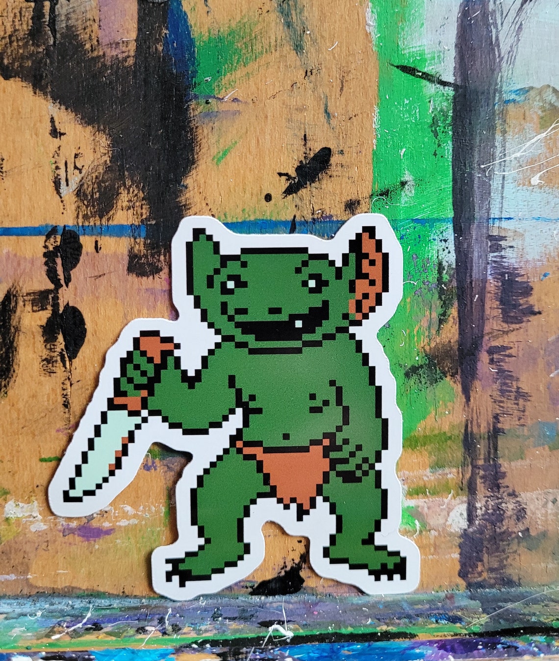 8 Bit Goblin Pixel Art Sticker - Etsy Ireland