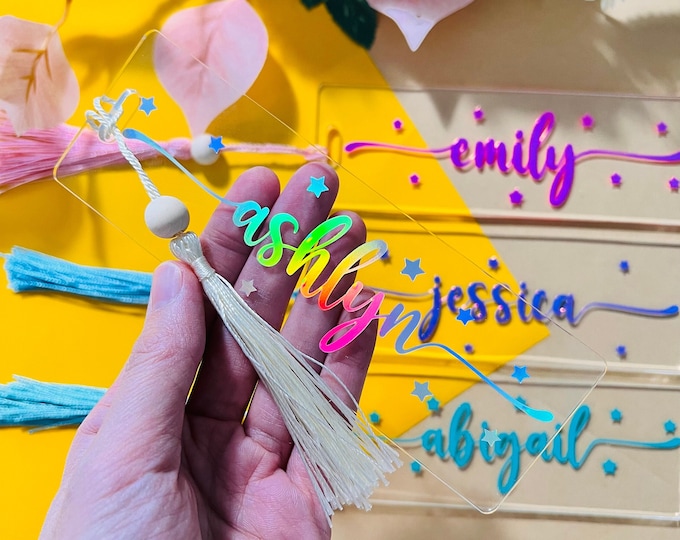 Personalized Bookmark, Custom Name Bookmark, Book Lover Gift, Reader ...