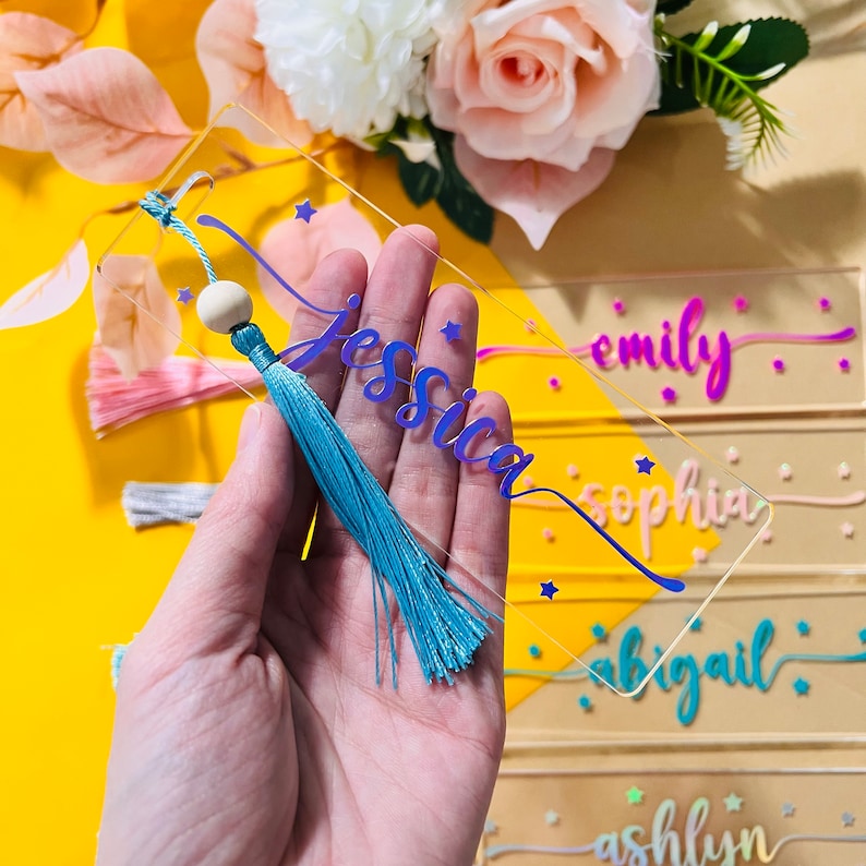 Personalized Bookmark Custom Name Bookmark Book Lover Gift - Etsy