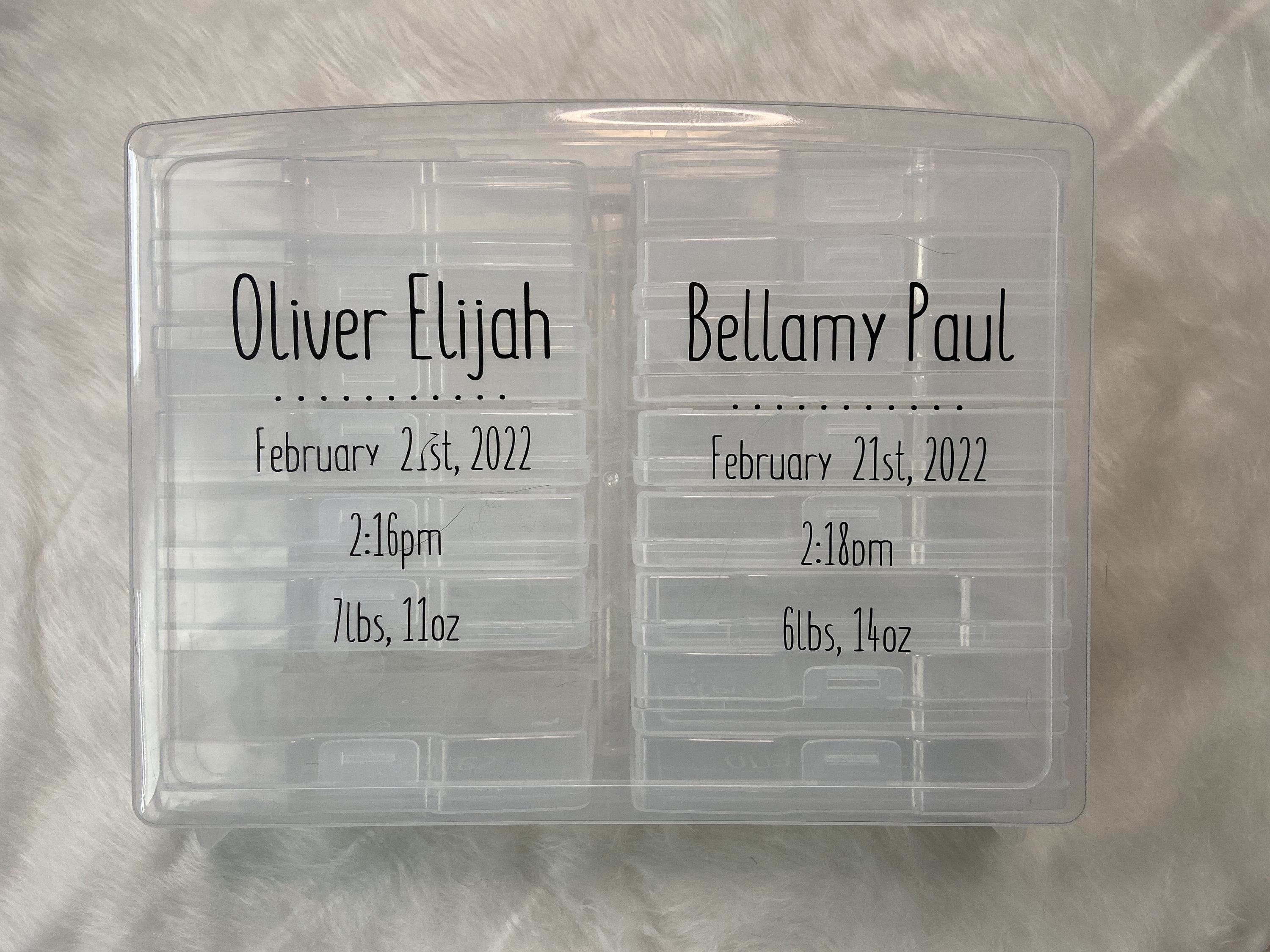Personalized Photo Organizer | Keepsake | Memory Box | Baby Shower Gift ...
