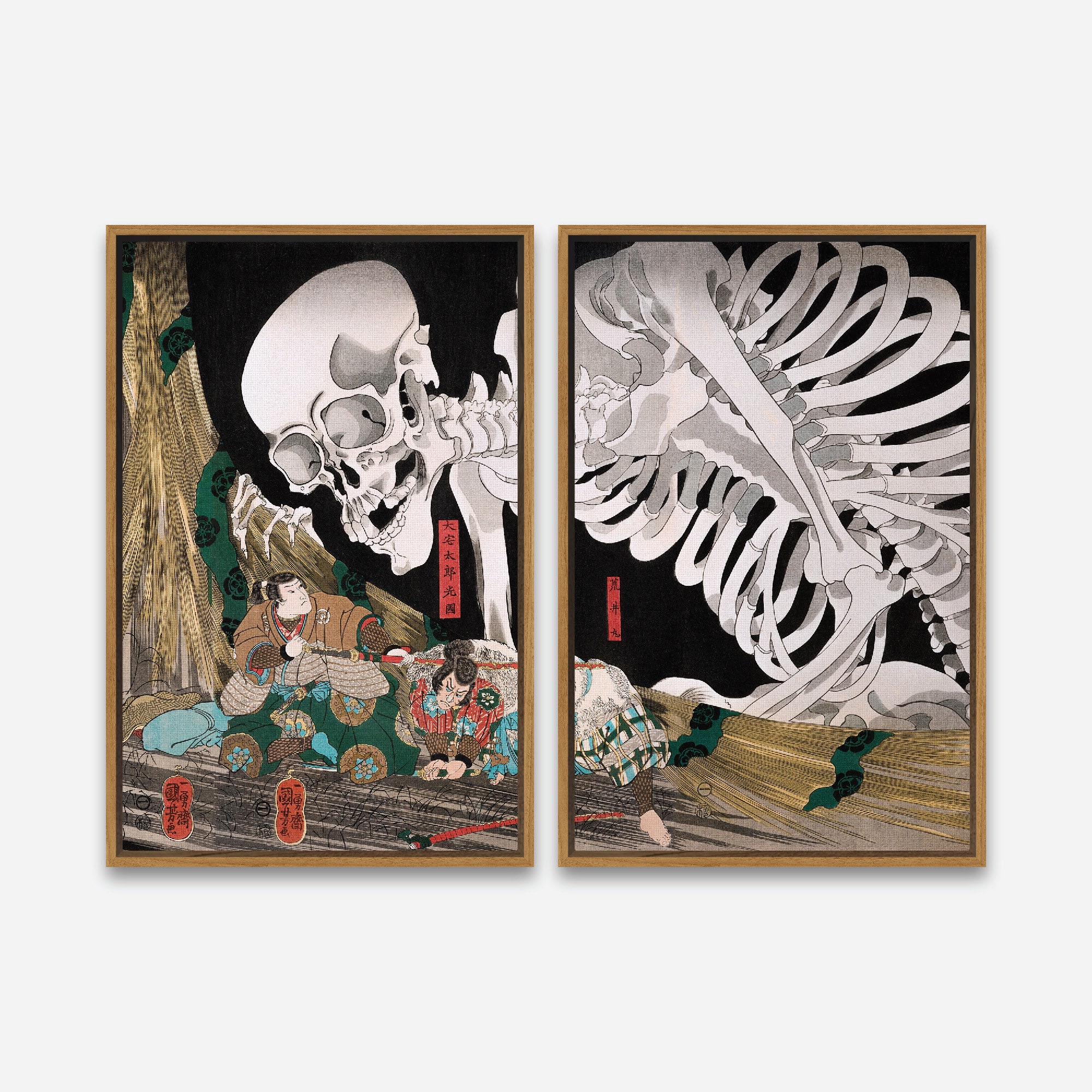 Mitsukuni Defying the Skeleton Specter 1910 by Utagawa Kuniyoshi ...