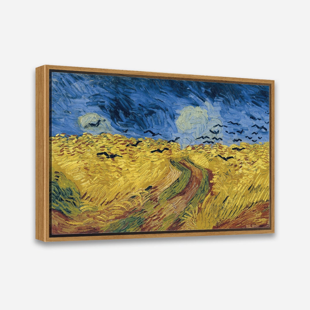 VAN GOGH PAINTING - Wheatfield With Crows (1890) - Vintage Art Print ...