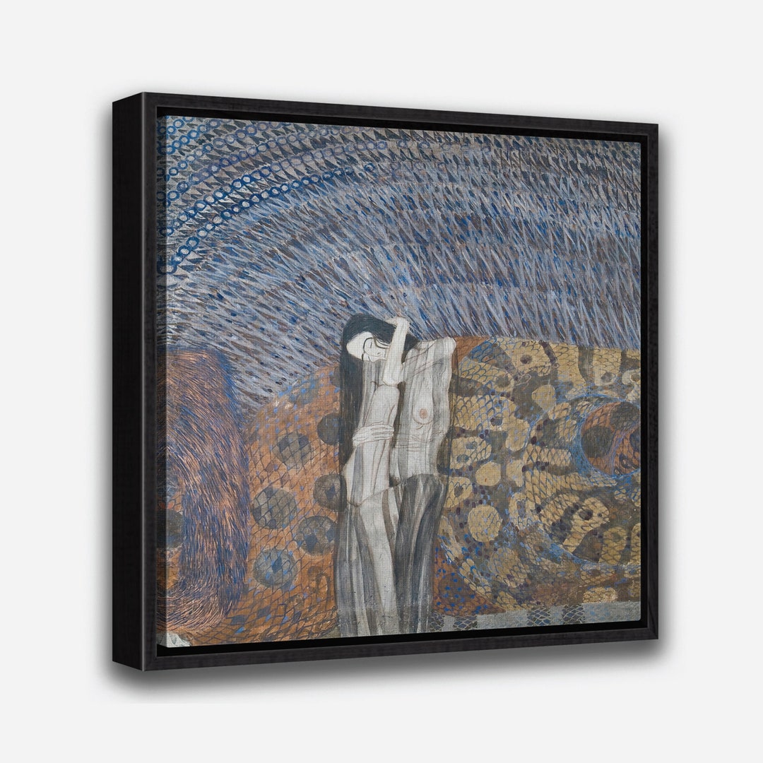 Vintage Art Print - Beethovenfries: Die Feindlichen Gewalten by Gustav ...