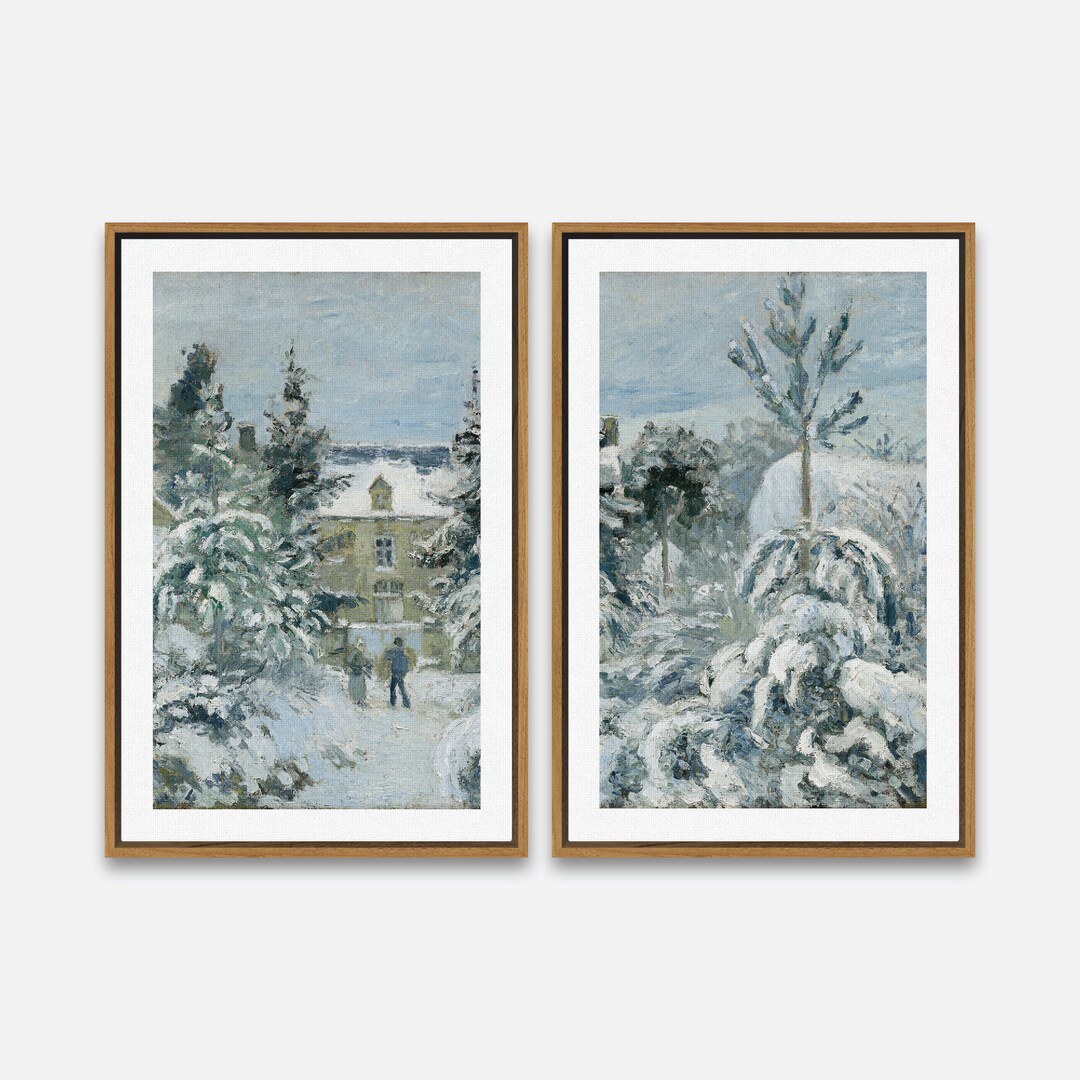 Vintage Art Print - Piette's House at Montfoucault (1874) by Camille ...